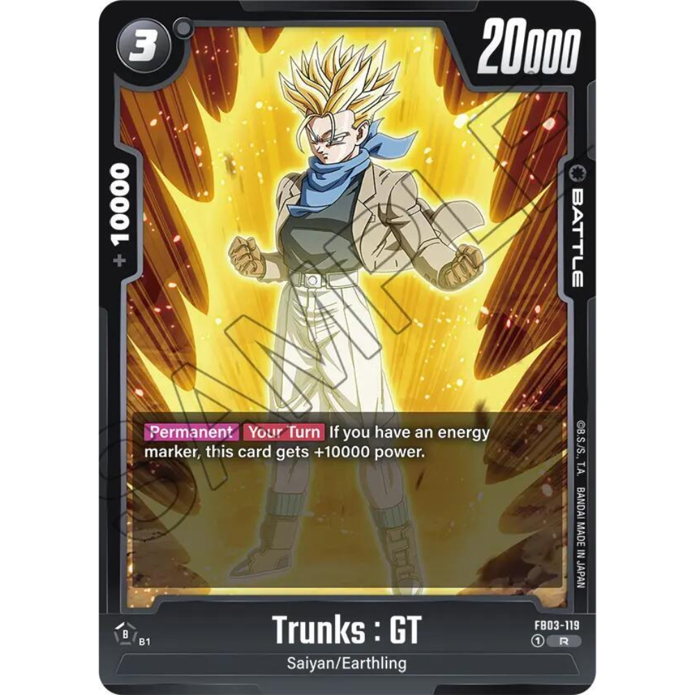 Dragon Ball Fusion World: Trunks: GT FB03-119 R