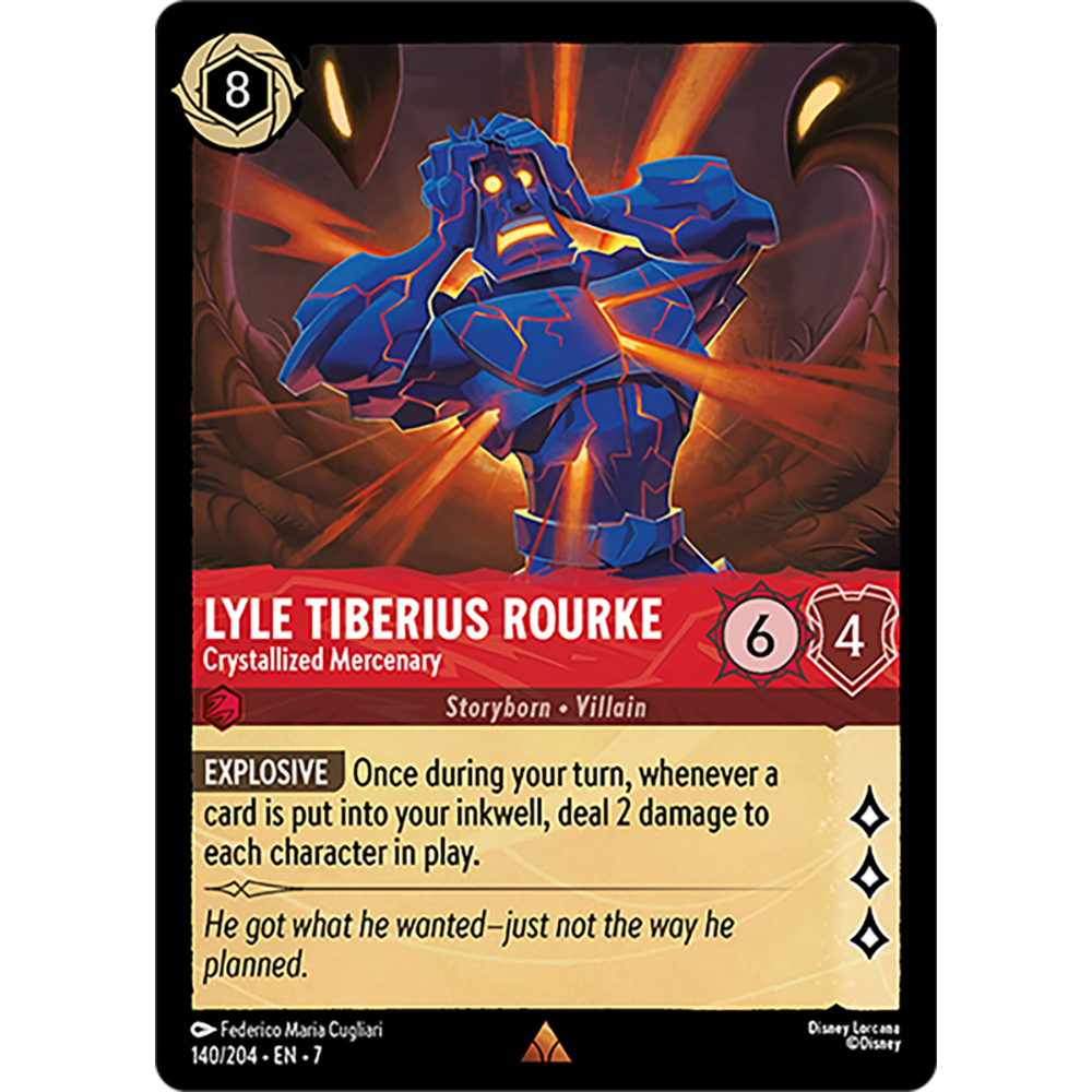 Lyle Tiberius Rourke - Crystallized Mercenary - 140/204 - Rare