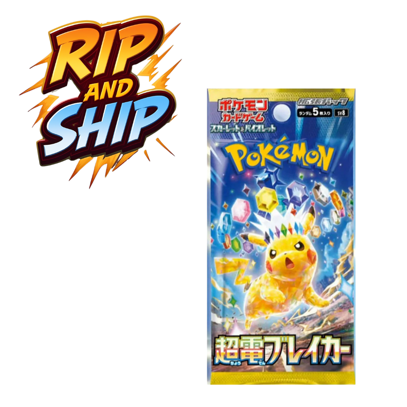 Pokemon Super Electric Breaker Booster Pack (JP) – RIP & SHIP (Opened